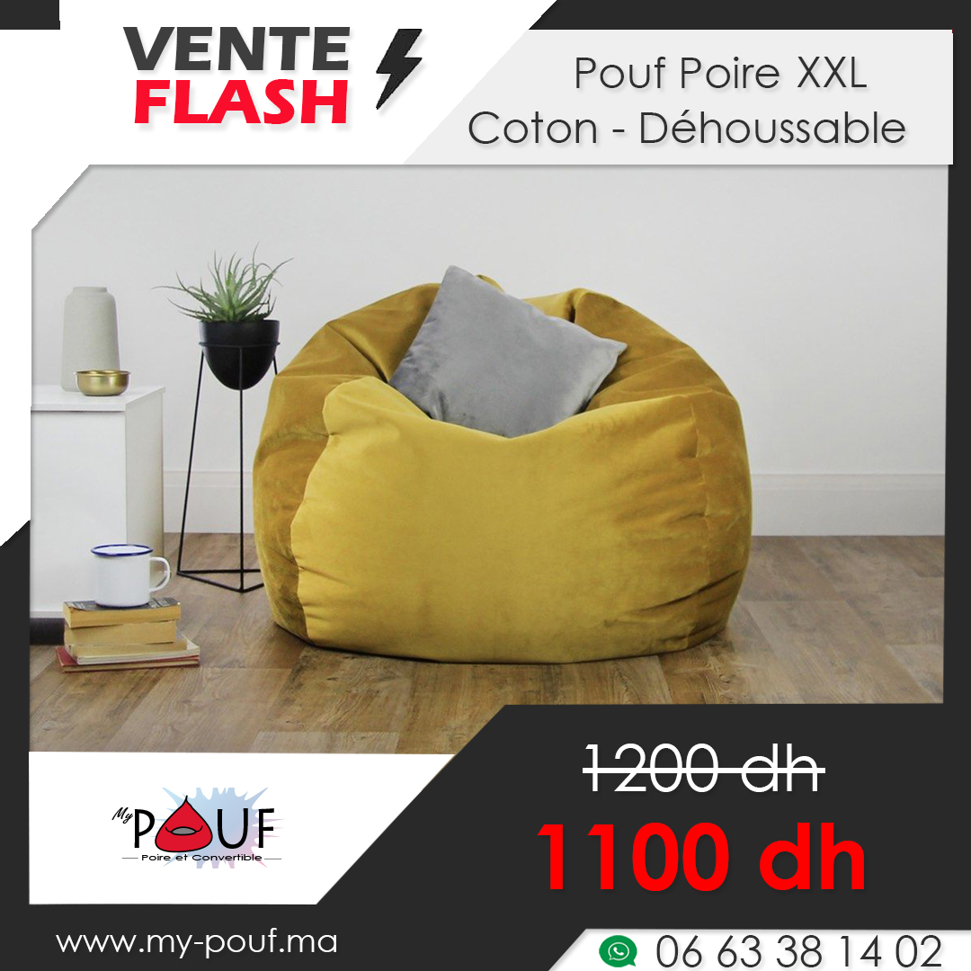 MY POUF - 1er Fournisseur au Maroc de Pouf de détente a base Micro-billes